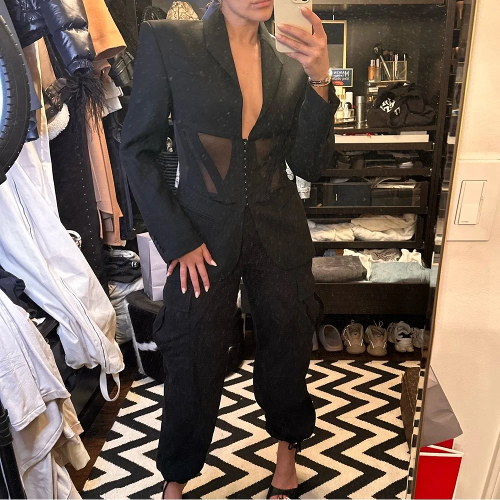 Mugler | Tops | Hm X Mugler Corset Blazer | Poshmark